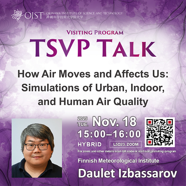 TSVP Talk: "How Air Moves and Affects Us: Simulations of Urban, Indoor, and Human Air Quality ...